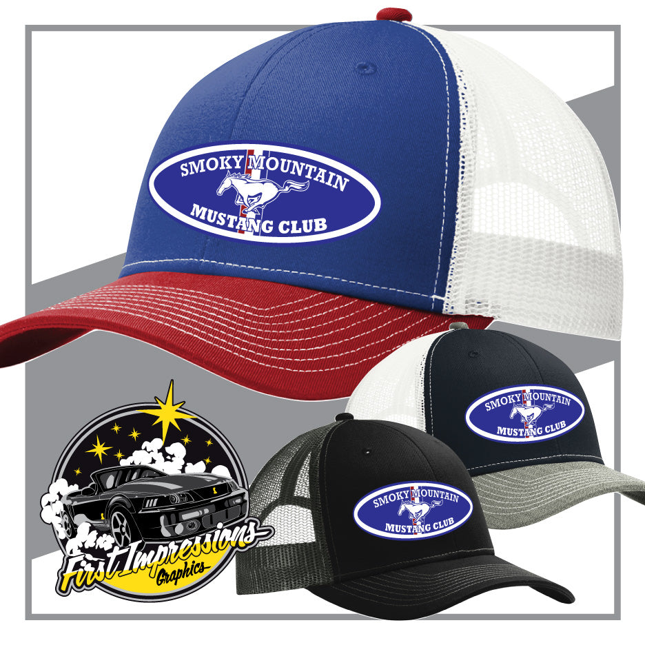 Smoky Mountain Mustang Club Hats – First Impressions Graphics